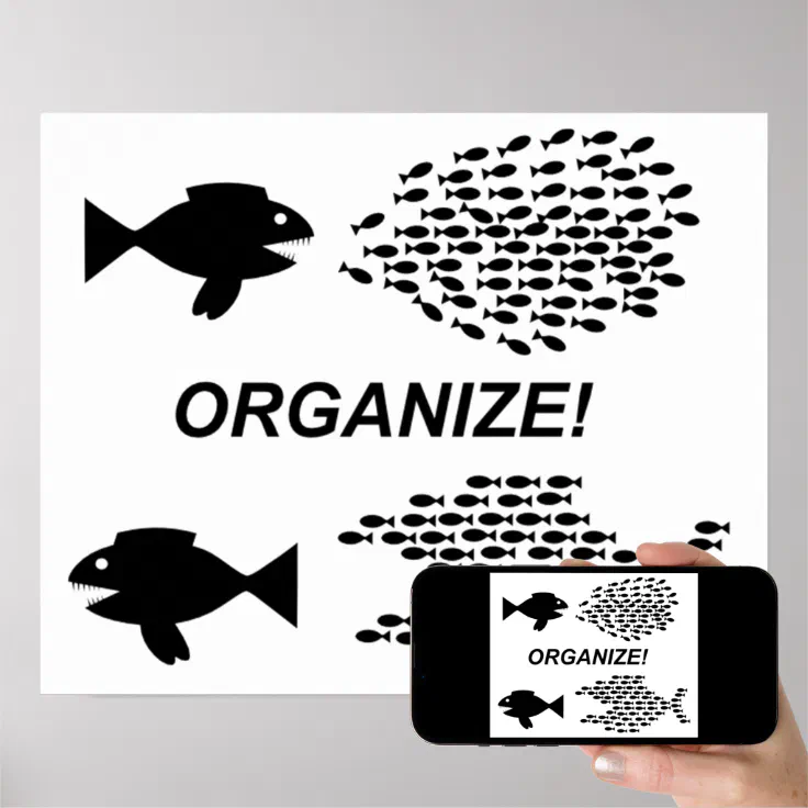 Organize poster | Zazzle
