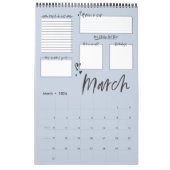 Organized Chaos Motivational Monthly Planning Calendar | Zazzle