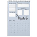 Organized Chaos Motivational Monthly Planning Calendar | Zazzle