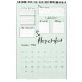 Organized Chaos Motivational Monthly Planning Calendar | Zazzle