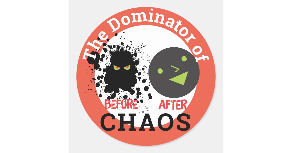 Organizer of chaos employee recognition sticker | Zazzle