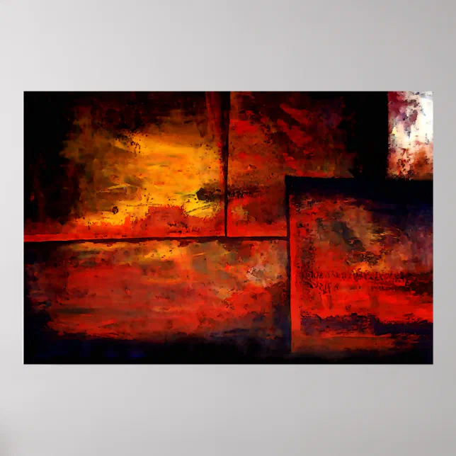Orginal Abstract Art Print Poster | Zazzle