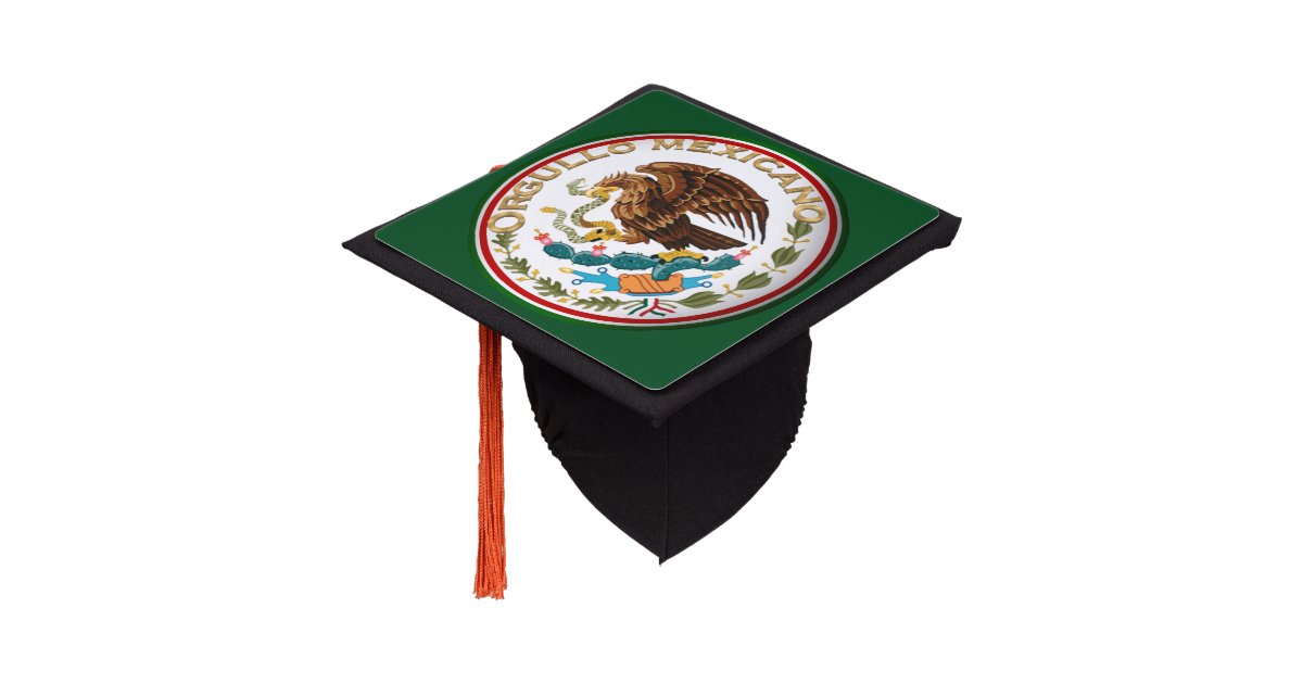 Orgullo Mexicano Mexican Flag Design Graduation Cap Topper | Zazzle