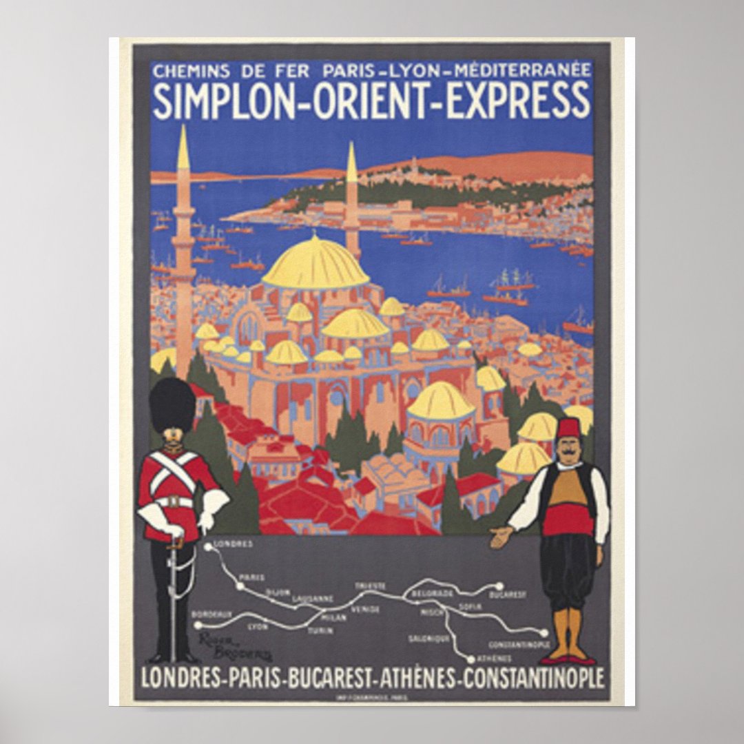 Orient Express to Constantinople Poster | Zazzle