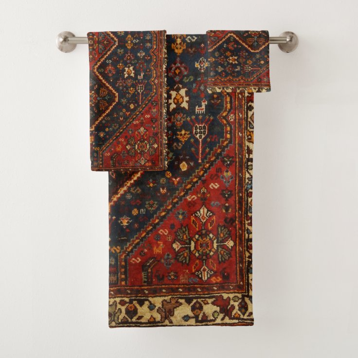 Oriental Antique Persian Turkish Carpet Rug Bath Towel Set | Zazzle