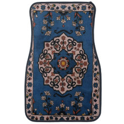 Oriental Blue Persian Turkish Carpet Pattern Car Floor Mat | Zazzle