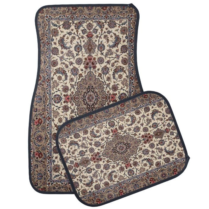 Oriental Floral Persian Carpet Pattern Car Floor Mat | Zazzle