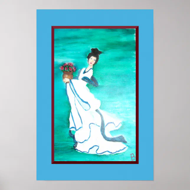 Oriental Lady Poster | Zazzle