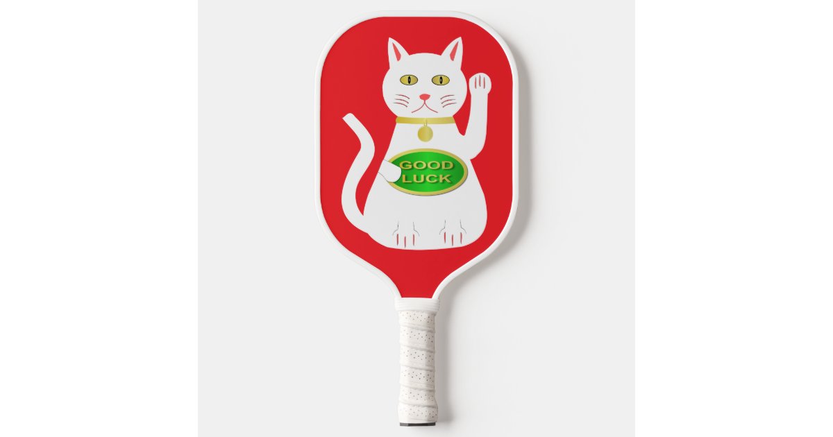 Oriental Lucky Cat Pickleball Paddle | Zazzle