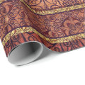 Oriental Persian Red Wrapping Paper | Zazzle