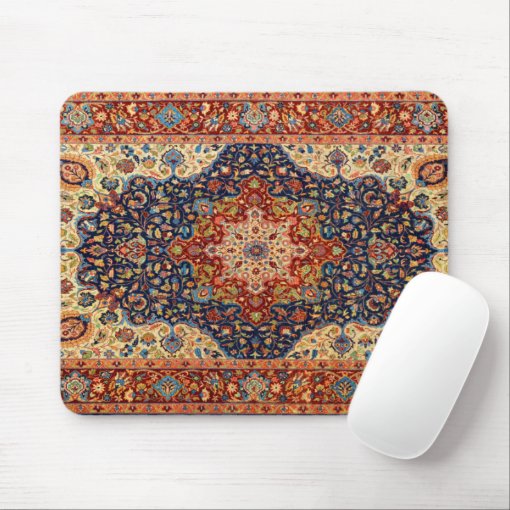 Oriental Persian Turkish Carpet Pattern Mouse Pad | Zazzle