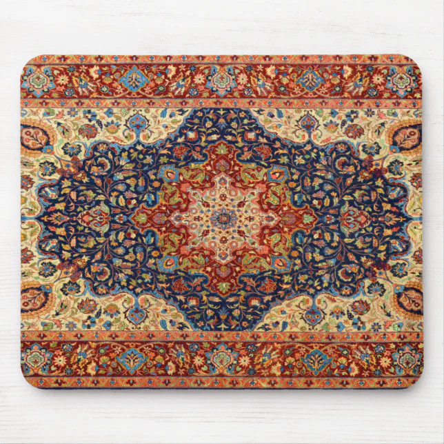Oriental Persian Turkish Carpet Pattern Mouse Pad | Zazzle