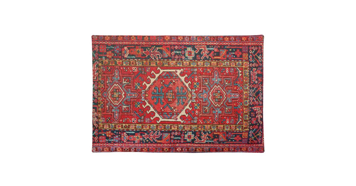 Oriental Persian Turkish Pattern Cloth Placemat | Zazzle