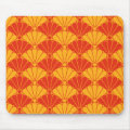 Oriental Red Yellow Kiku Chrysanthemum Mon Pattern Mouse Pad | Zazzle