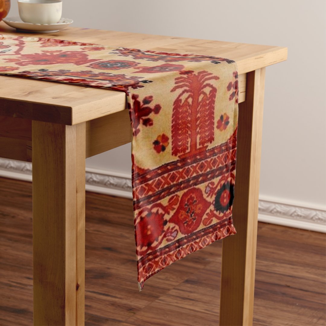 Oriental Rug Pattern Table Runner | Zazzle