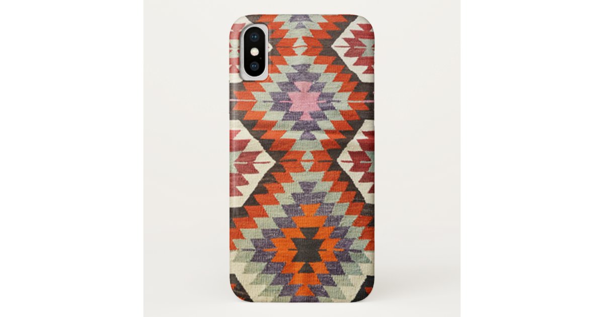 Oriental Turkish Persian Kilim Carpet Case-Mate iPhone Case | Zazzle