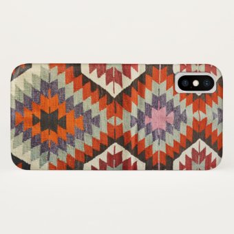 Oriental Turkish Persian Kilim Carpet Case-Mate iPhone Case | Zazzle