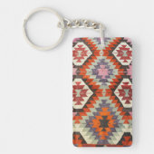 Oriental Turkish Persian Kilim Carpet Keychain | Zazzle