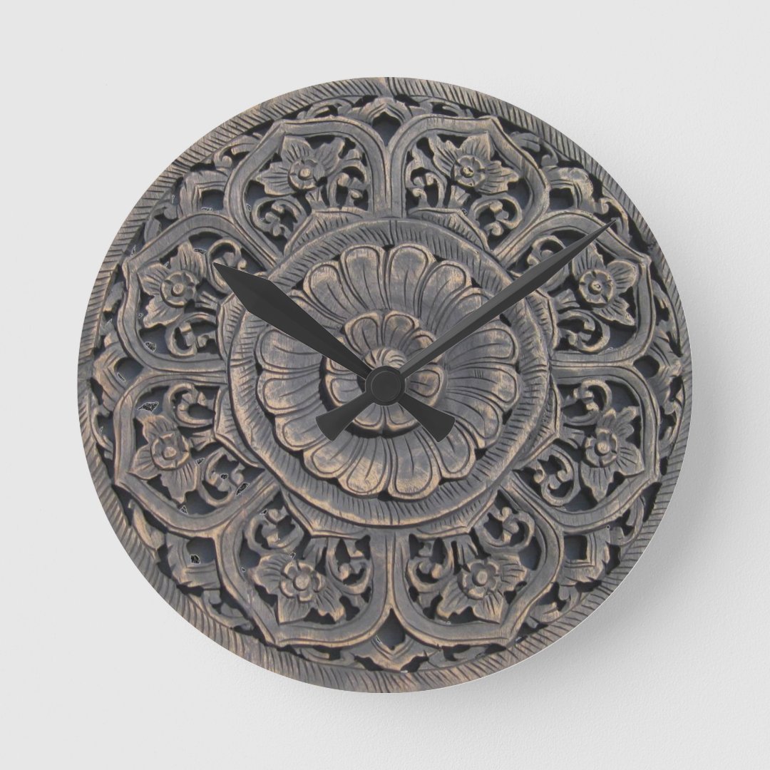 ORIENTAL VINTAGE WALL CLOCK | Zazzle