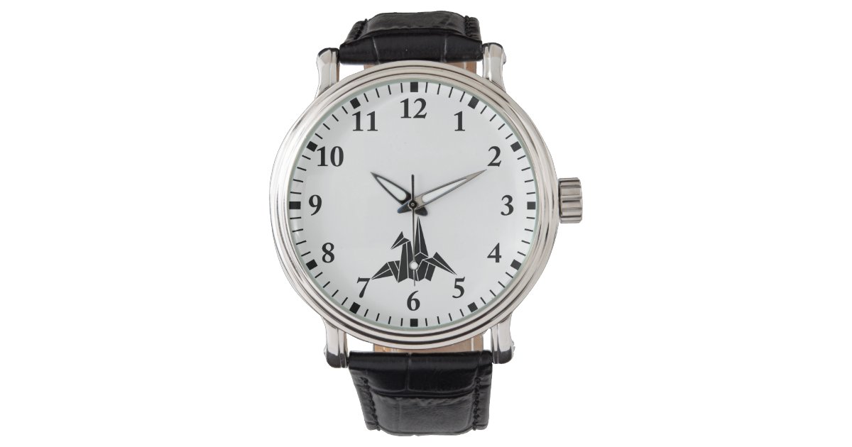 Origami crane watch | Zazzle