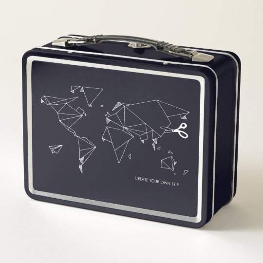 Origami Map Metal Lunch Box | Zazzle.com