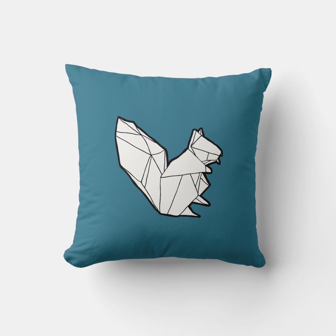 Origami Squirrel Pillow | Zazzle
