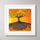 Original Art- Distressed Grunged Roots Tree Poster | Zazzle