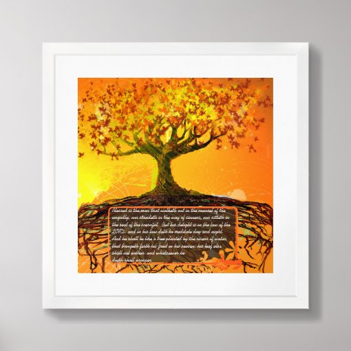 Original Art- Distressed Grunged Roots Tree Poster | Zazzle
