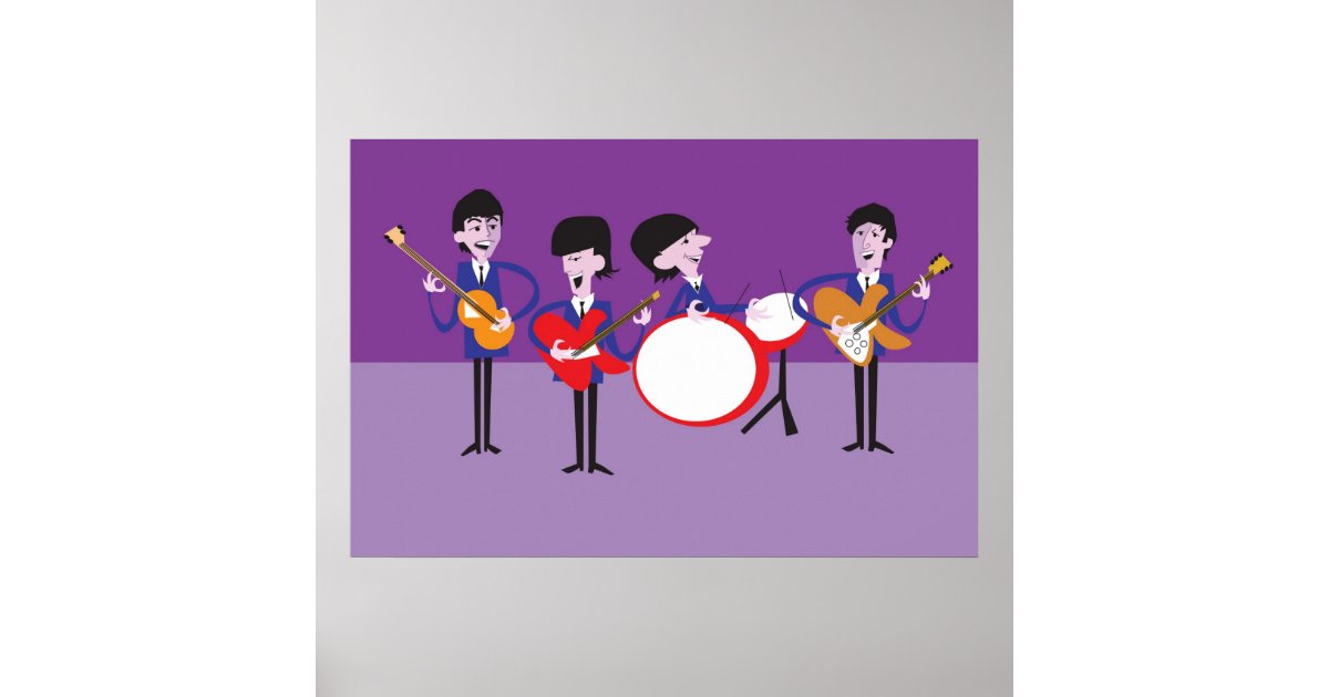 Original Artwork inspired by Fab Four Poster | Zazzle