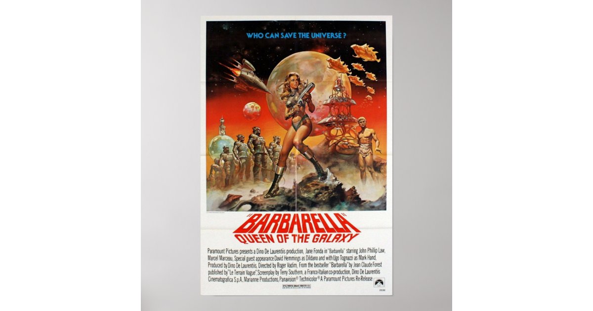 Original Barbarella Movie Poster | Zazzle
