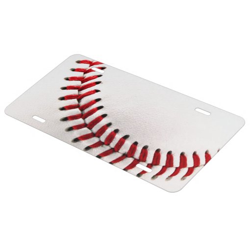 Original baseball ball license plate | Zazzle