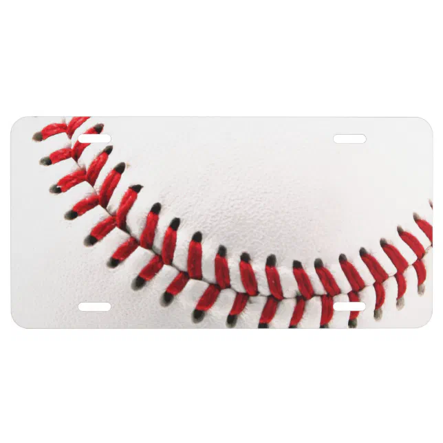 Original baseball ball license plate | Zazzle