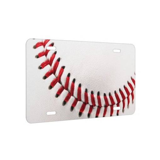 Original baseball ball license plate | Zazzle