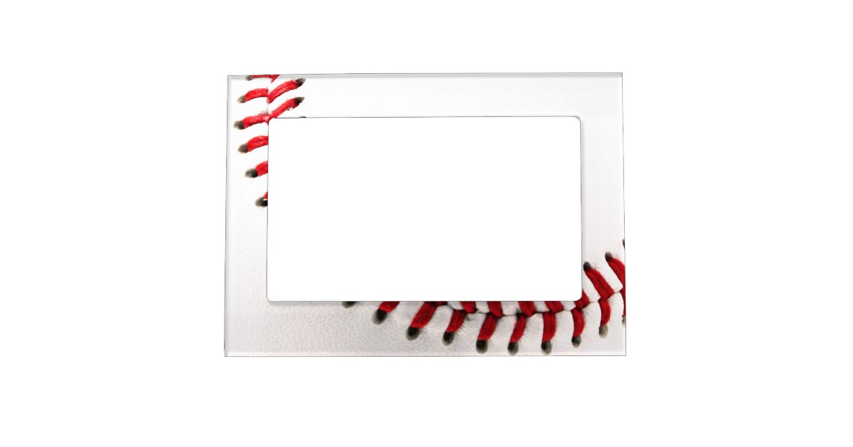Original baseball ball magnetic picture frame | Zazzle