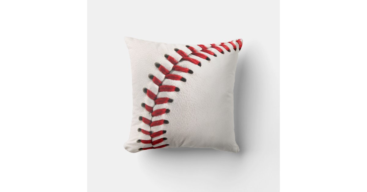 Original baseball ball throw pillow | Zazzle