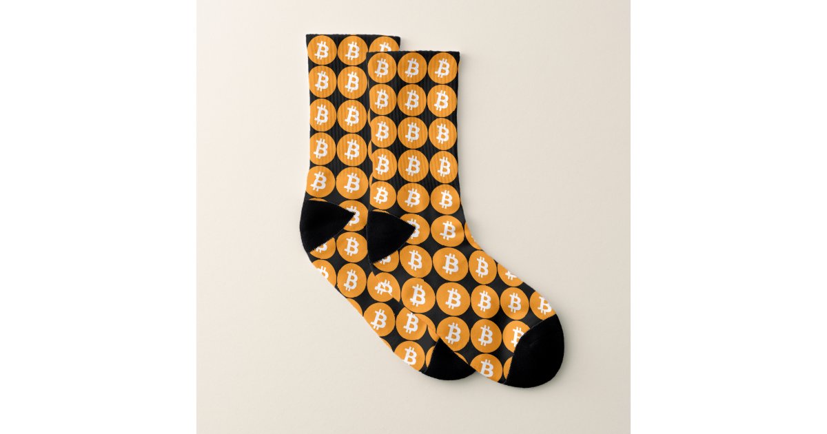 Original Bitcoin Logo Symbol Cryptocurrency Socks | Zazzle