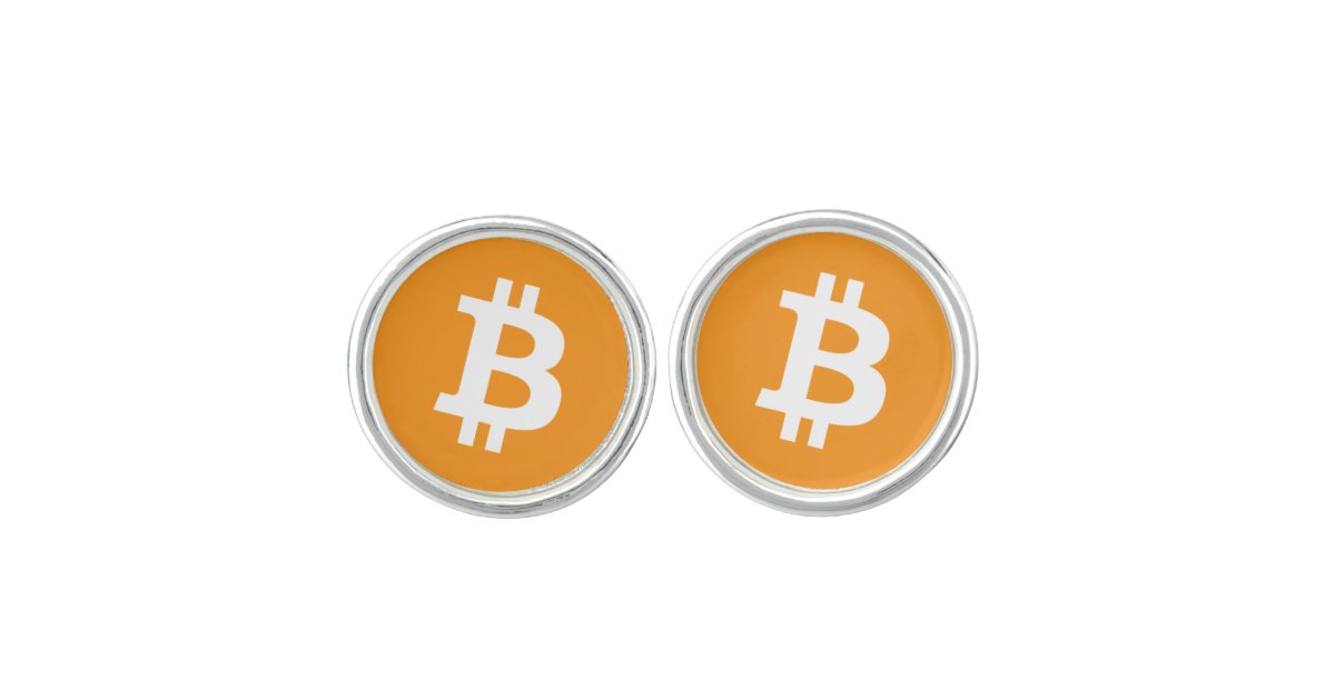 Original Bitcoin Logo Symbol Round Cufflinks | Zazzle