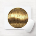 Original Bitcoin Symbol Gold Logo Mouse Pad | Zazzle