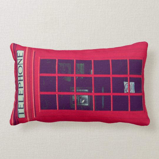 Original british phone box lumbar pillow | Zazzle.com