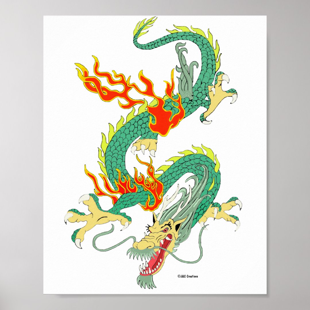 Original Chinese Dragon Poster | Zazzle