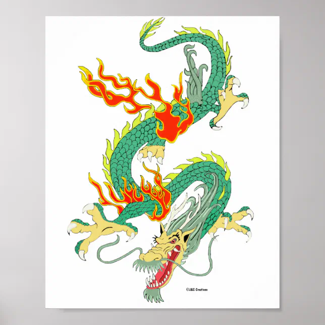 Original Chinese Dragon Poster | Zazzle