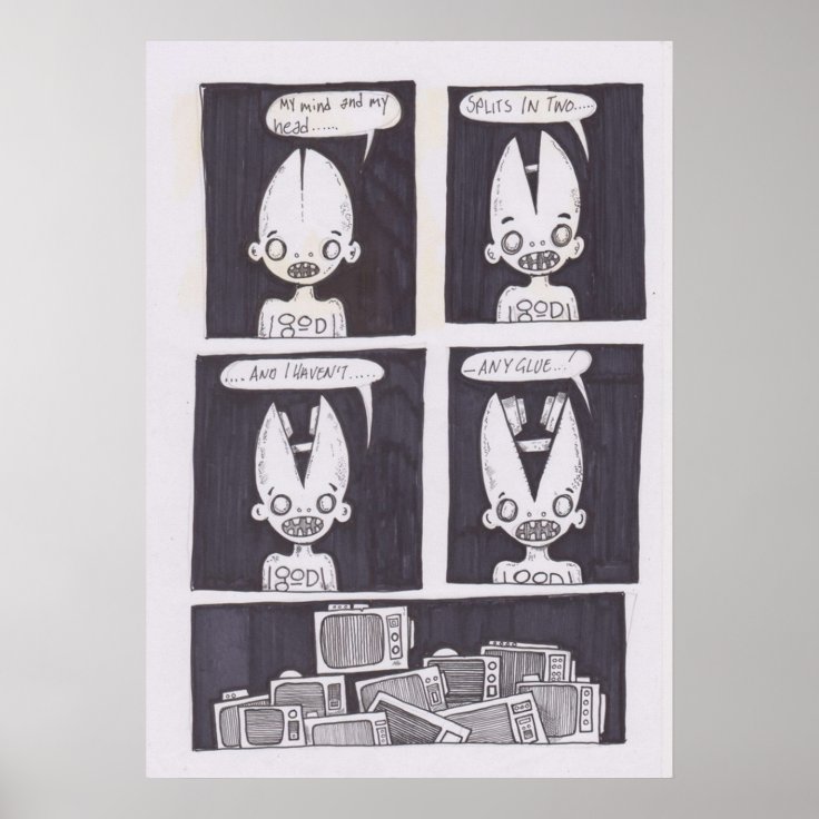 original comic book art poster | Zazzle