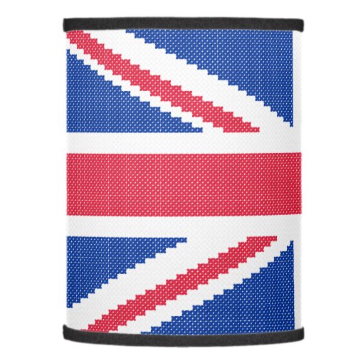 Original cross-stitch design Union Jack Lamp Shade | Zazzle