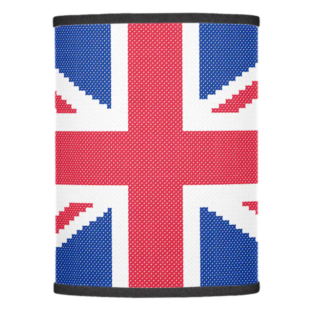 Original cross-stitch design Union Jack Lamp Shade | Zazzle