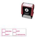 Original Draft Copy Confidential 4-in-one red Self-inking Stamp | Zazzle