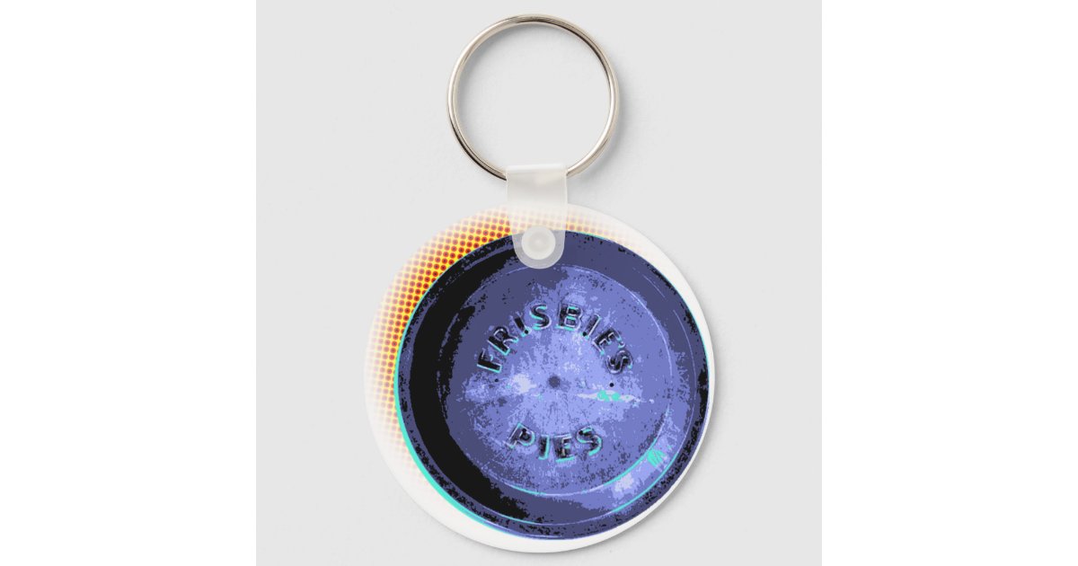 Original Frisbee Pie Tin Pop Art Keychain | Zazzle