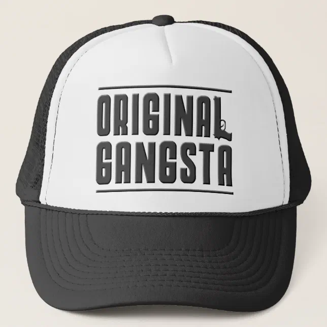 Original Gangsta Trucker Hat | Zazzle