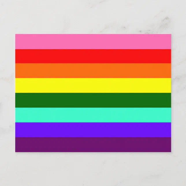Original Gay Pride Flag Postcard | Zazzle