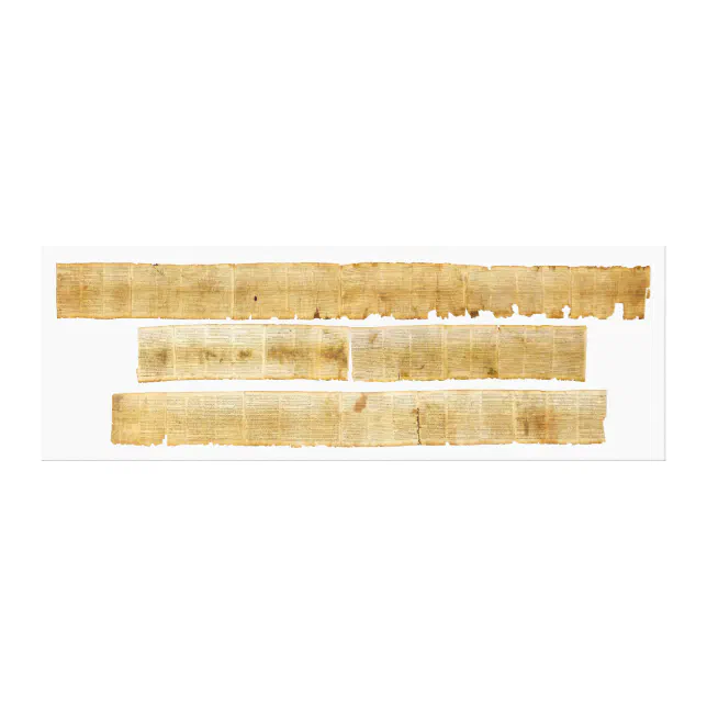 ORIGINAL Great Isaiah Scroll Dead Sea Scrolls Canvas Print | Zazzle