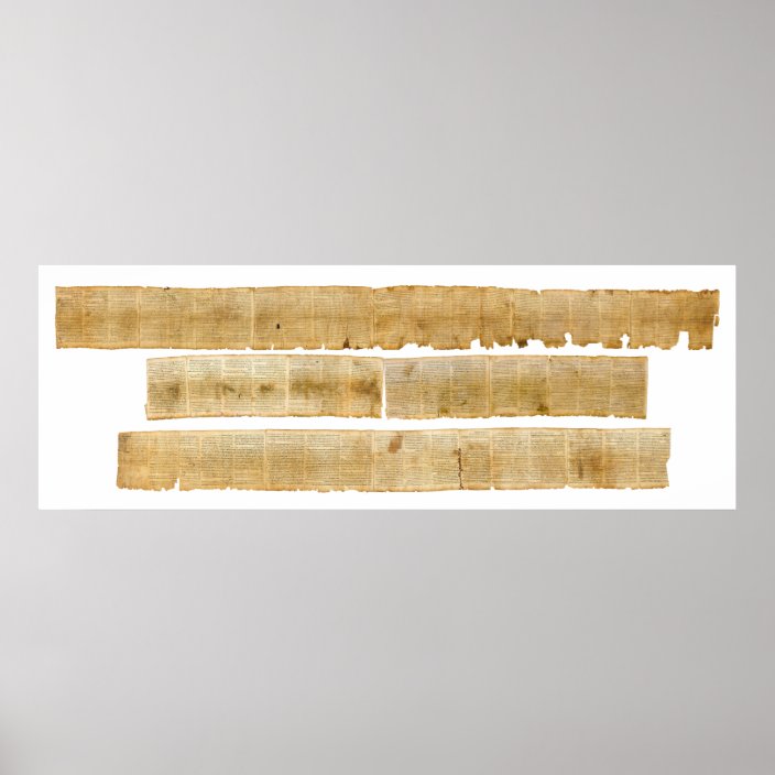 ORIGINAL Great Isaiah Scroll Dead Sea Scrolls Poster | Zazzle.com